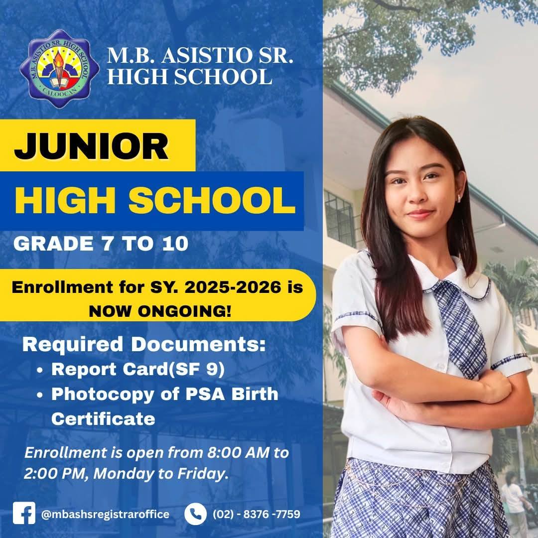 M. B. Asistio Sr. High School | Schools Division Office of Caloocan City